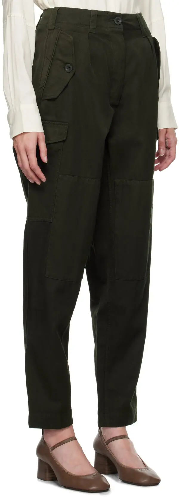パンツ casey casey MUPO PANT 23HP238 CASEY CASEY Mupo Pant in Dark Khaki Curated at Jake and Jones